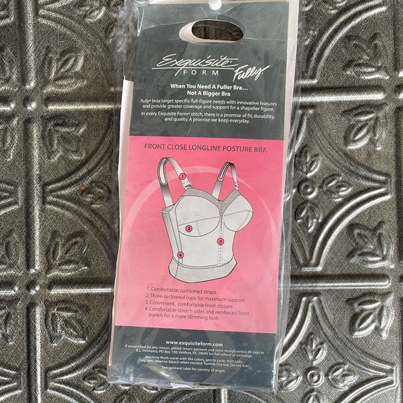 Exquisite Form | Intimates & Sleepwear | White Cotton Posture Bra ...